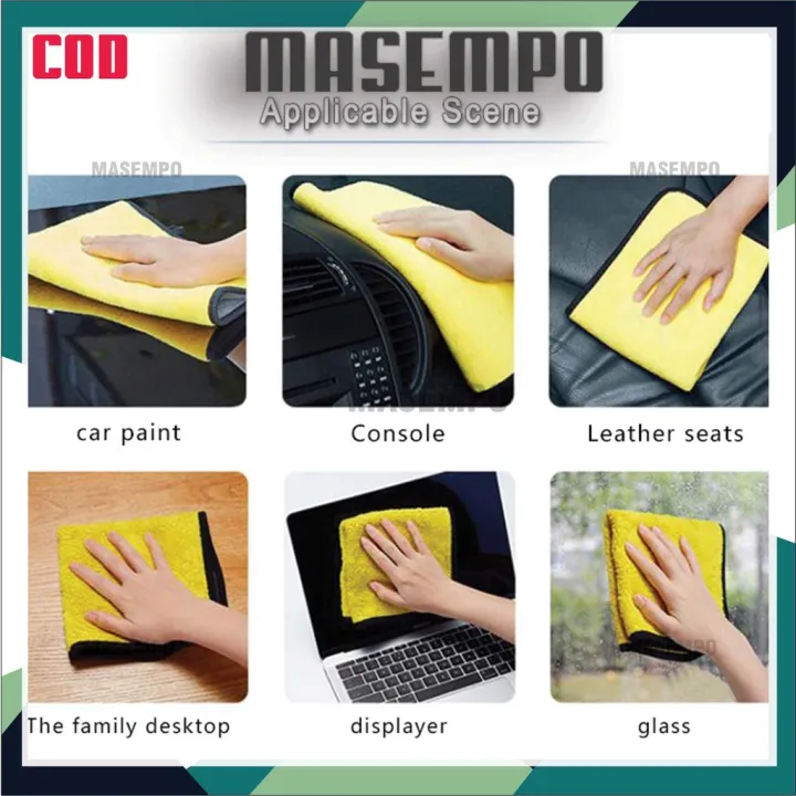 Lap Kain microfiber 30x30cm multifungsi cocok untuk mobil motor kaca ...