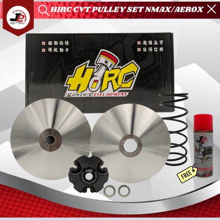 MOTORCYCLE HIRC CVT RACING PULLEY SET NMAX/AEROX V1/V2 (FREE CVT ...