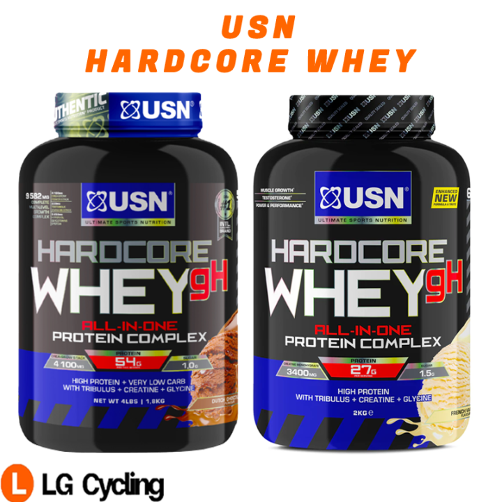 USN Hardcore Whey gH Muscle Protein Powder Halal Whey Protein All-In ...