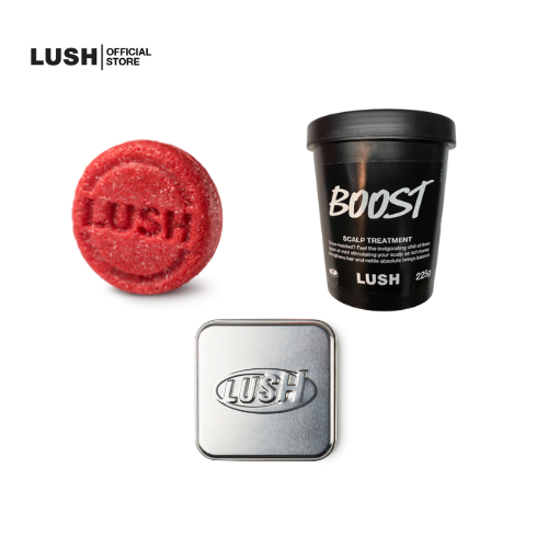 LUSH NEW SHAMPOO BAR BUNDLE + BOOST SCALP TREATMENT + TIN + EXCLUSIVE ...