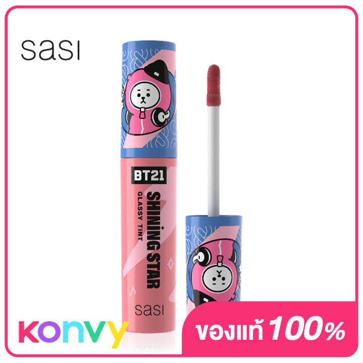 SASI With BT21, Shining Star Glassy Tint 3g #01 Pinkish Nude | Lazada.co.th