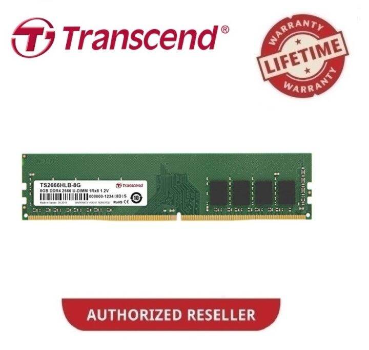 Transcend 8GB DDR4 2666MHz U-DIMM Desktop JetRam | Lazada