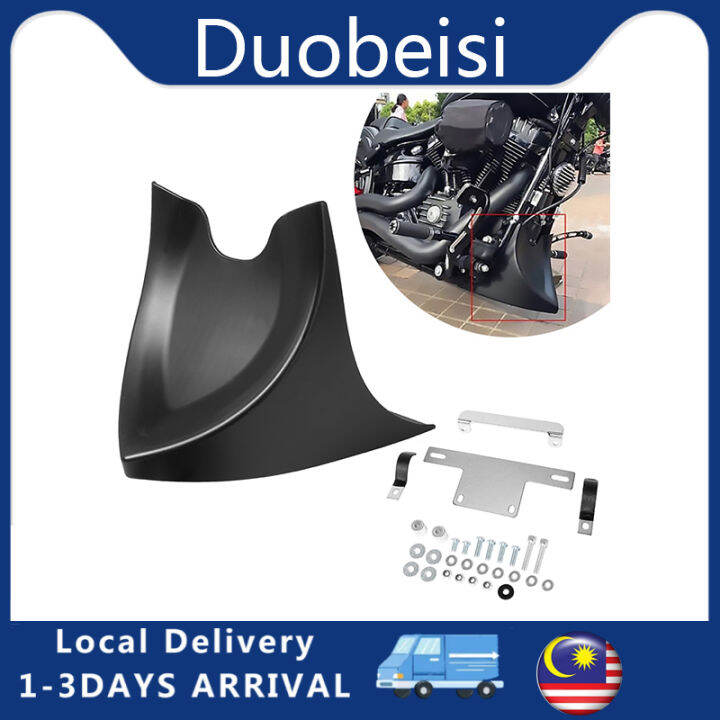 Motorcycle Universal Black Lower Chin Fairing Front Spoiler For Harley ...