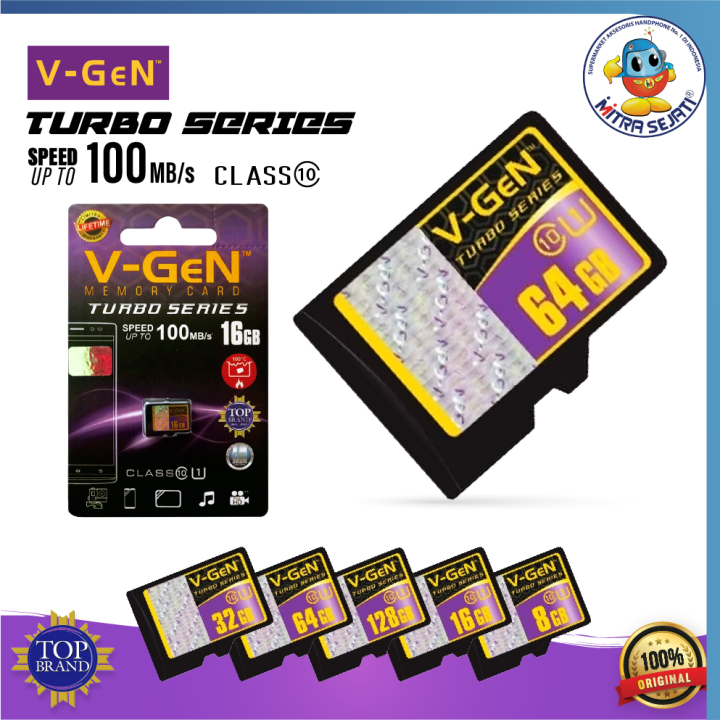 Memory Card V-GEN Turbo + Adaptor / Mmc Chip Micro Turbo + Adaptor V ...