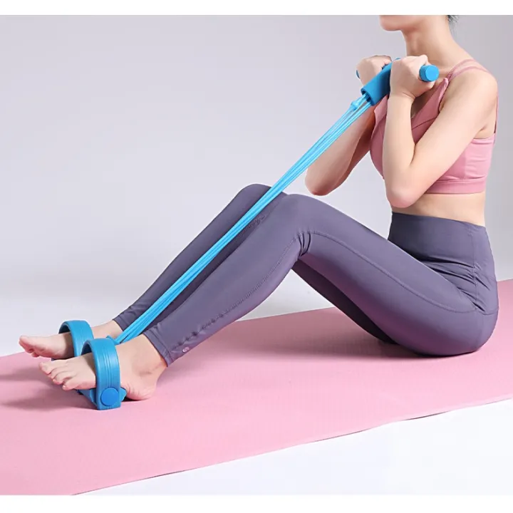 Pedal Pull Rope Gym Tension Rope Pull Ups Anti Slip Sponge Elastic Rope ...