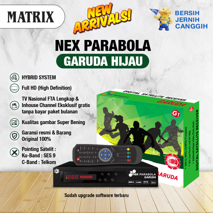 Receiver parabola Nex Parabola Garuda open MNC grup | Lazada Indonesia