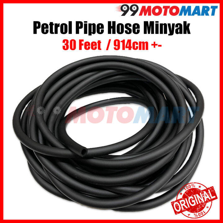 Getah Hose Minyak Rubber Petrol Pipe Hose 1 Pack 30 Kaki Motorcycle ...