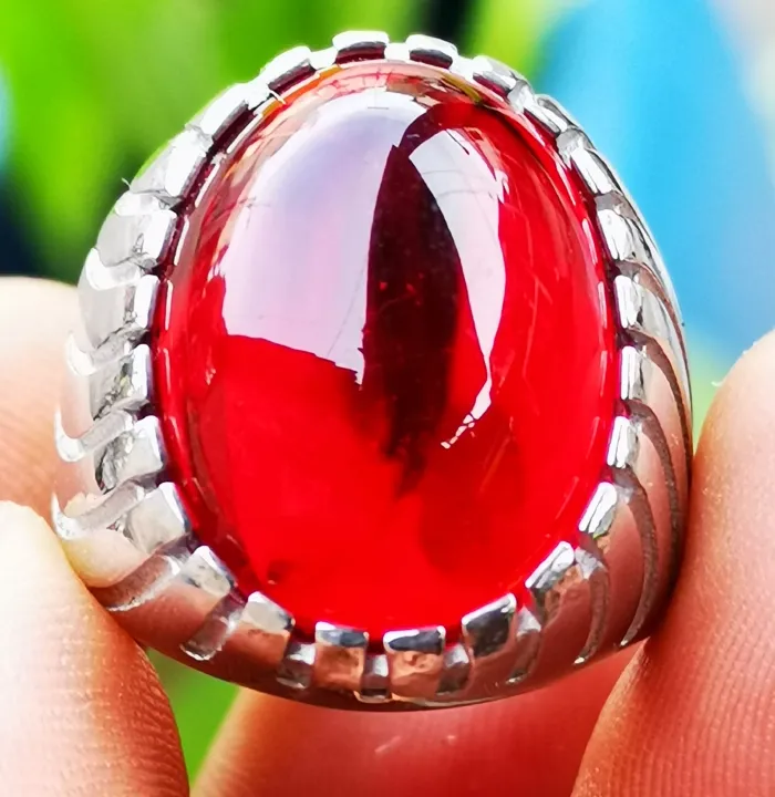 Batu permata merah siam super crystal | Lazada Indonesia