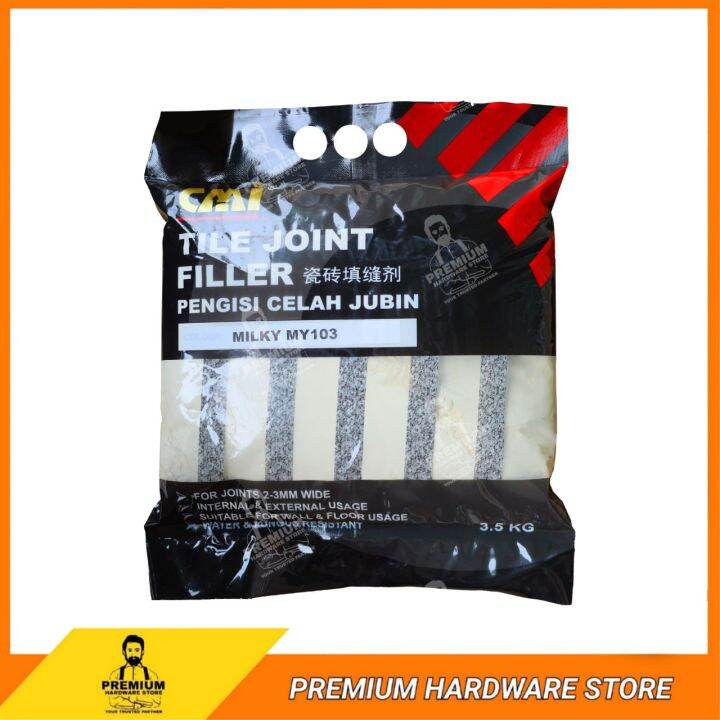 CMI Tile Joint Filler Milky MY103 3.5KG Tile Grout Cement Floor Wall ...