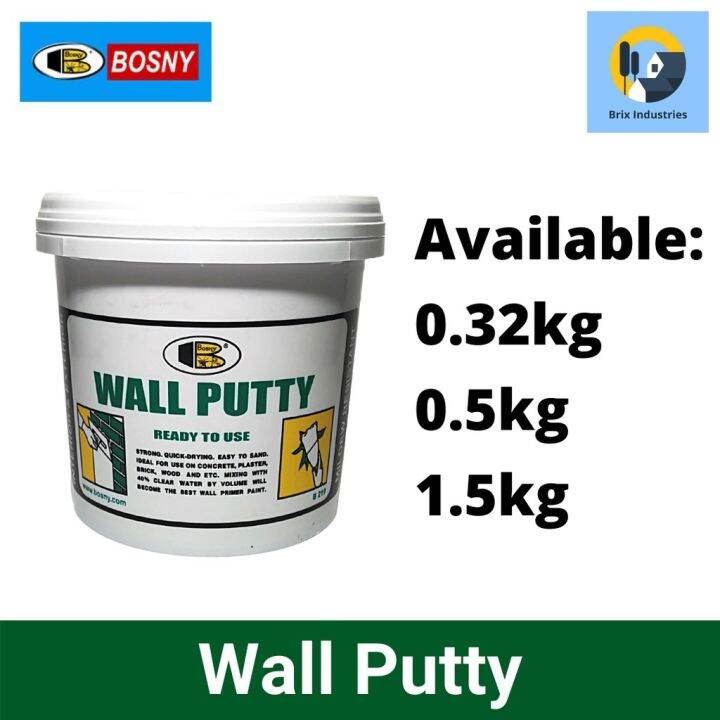 Bosny Wall Putty 0.5kg / 1.5kg B219 | Lazada PH