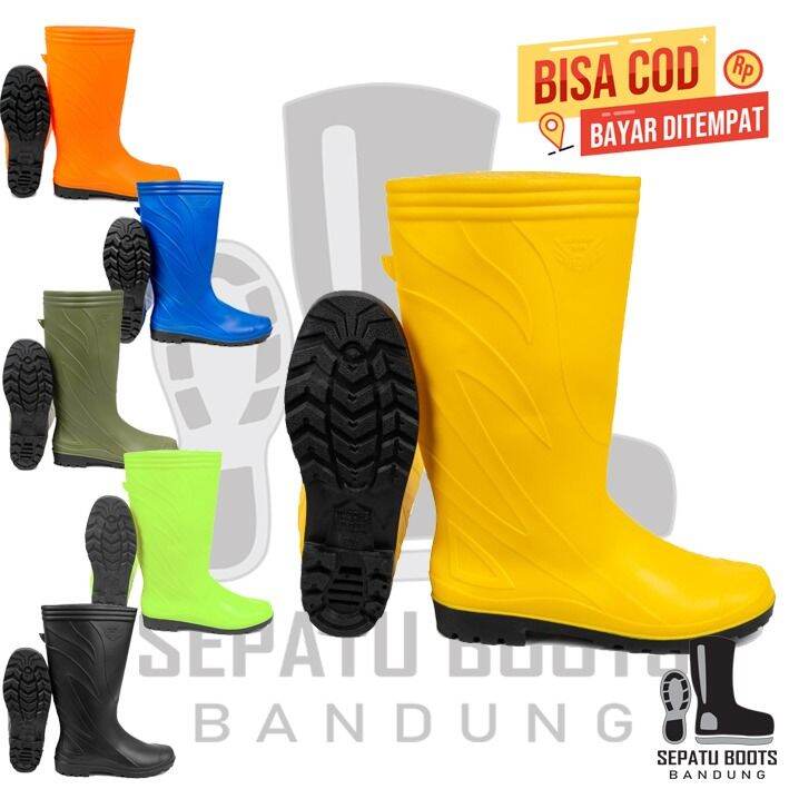 Boot Karet Murah Shogun Taro Tinggi Non Safety ( COD ) Bandung | Lazada ...