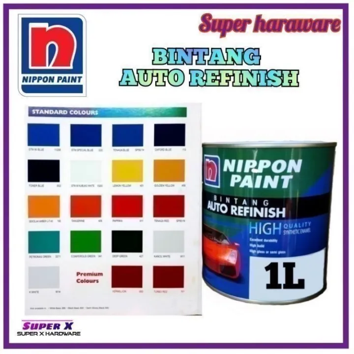 🔥Nippon Paint Autocolour Automotive Refinish 1L Car Paint / Cat Kereta ...