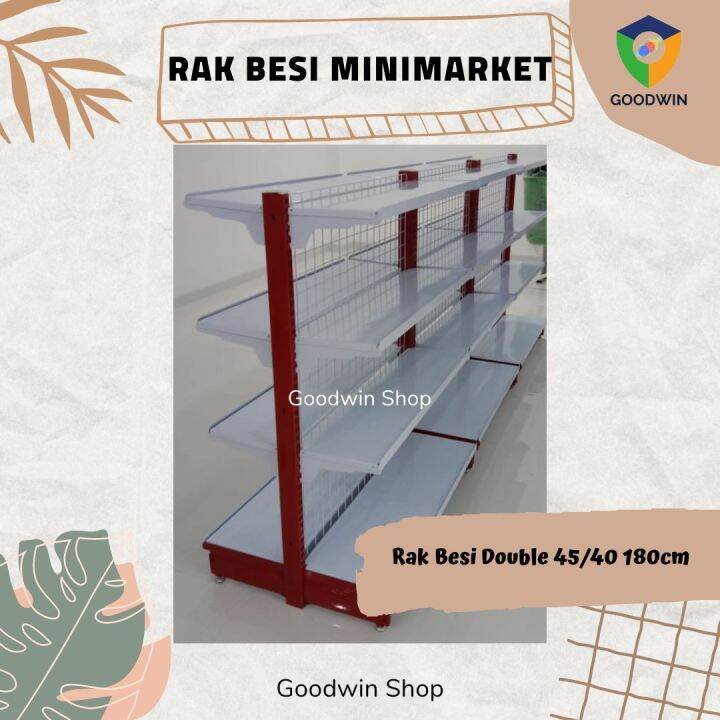 Rak Supermarket.Rak Swalayan.Rak Toko.Rak Besi Double Shelving.Rak ...