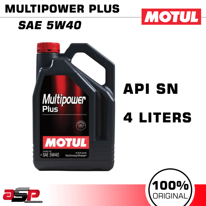 MOTUL 5W40 MULTIPOWER PLUS Gasoline and Diesel 4 Liters | Lazada PH
