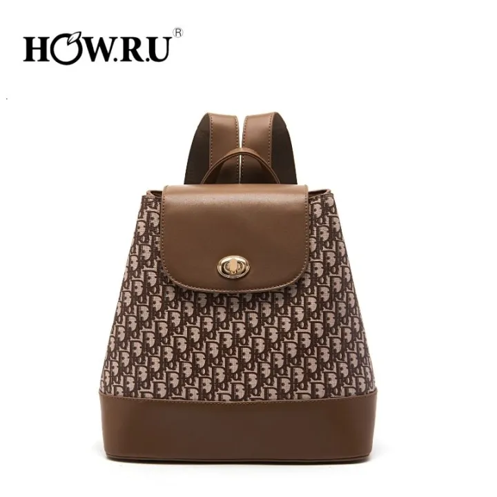 HOW.R.U 2022 Original Korean ladies leather backpack Sling Bags On Sale ...