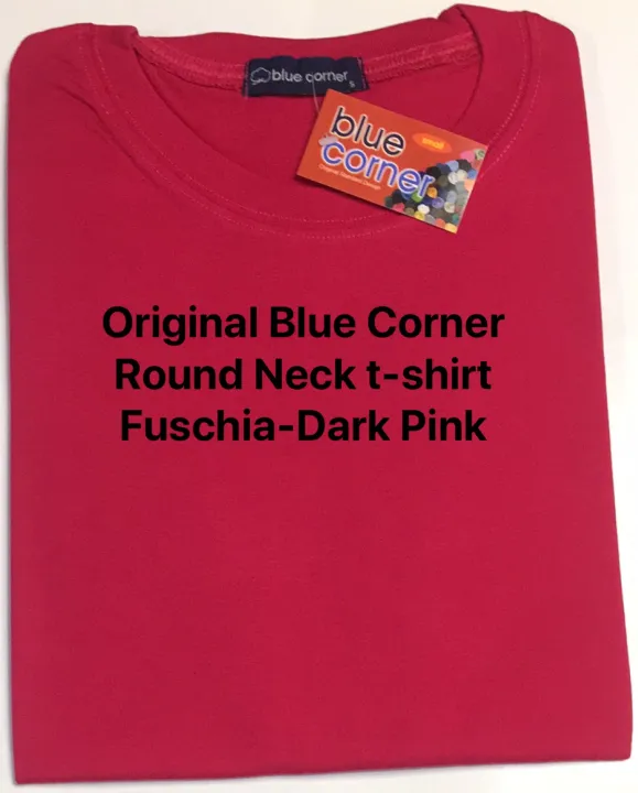 Original Blue Corner Round neck T-shirt (Fuschia -Dark Pink) | Lazada PH