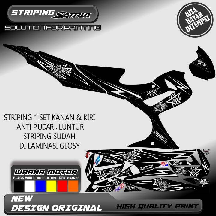 STRIPING STICKER VARIASI SATRIA FU BARONG | Lazada Indonesia
