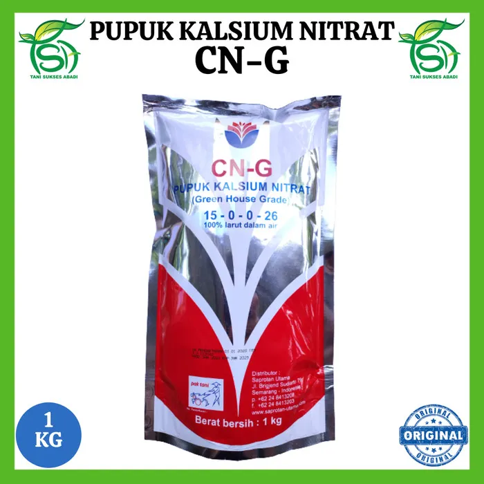 Pupuk Kalsium Nitrat CN-G (1 KG) - CNG Pak Tani Saprotan Utama | Lazada ...