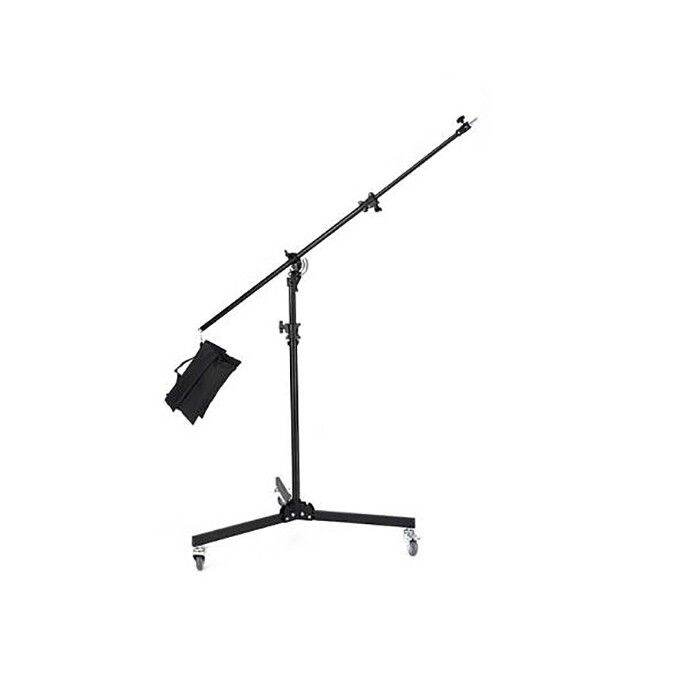 HEAVY DUTY 2 IN 1 BOOM STAND WITH WHEELS MAX HEIGHT 3.8M (M-4) | Lazada