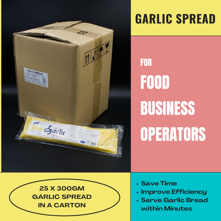 [Carton] MarGarlic Garlic Spread (300g pouch) - 25 Pouches In a Carton ...