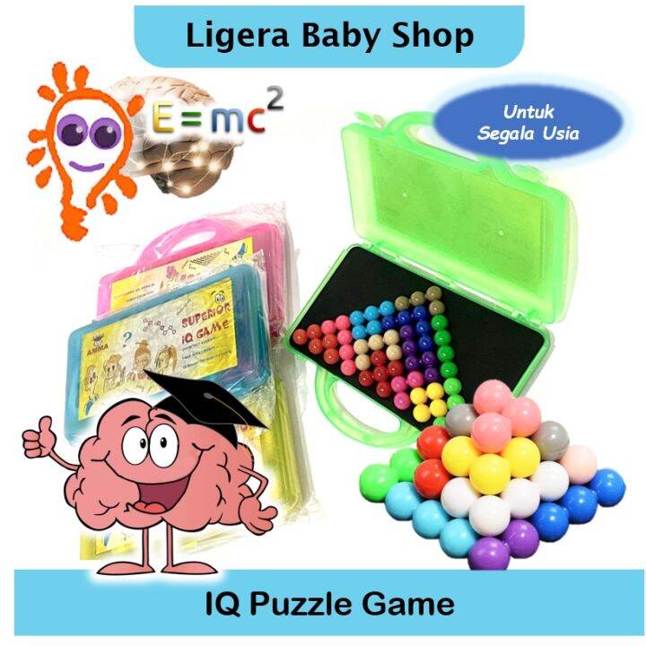 Mainan Pintar Asah Otak IQ PUZZLE Logic Training Educational Edu ...