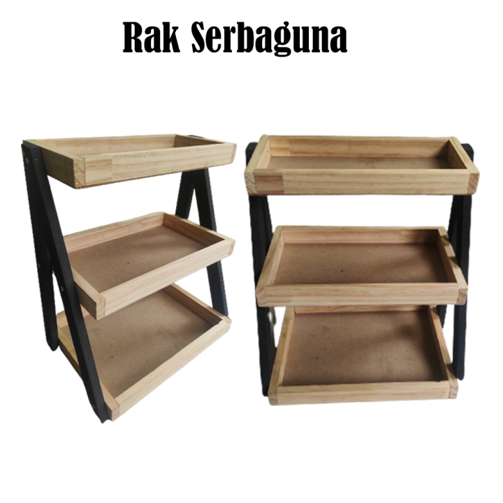 Rak serbaguna 3 susun / rak tingkat 3 serbaguna minimalis multifungsi ...