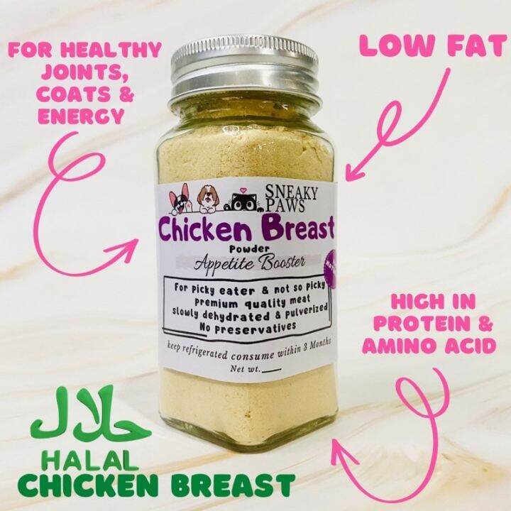 Sneaky Paws Chicken Breast Powder 50g appetite booster | Lazada PH