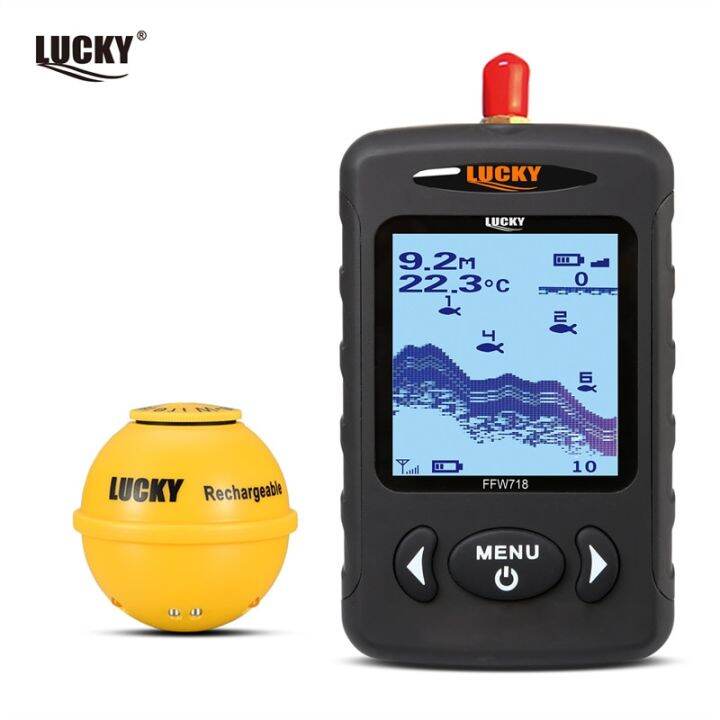 Wireless Sonar Portable Fish Finder Sensor Echo Sounder Alarm River ...