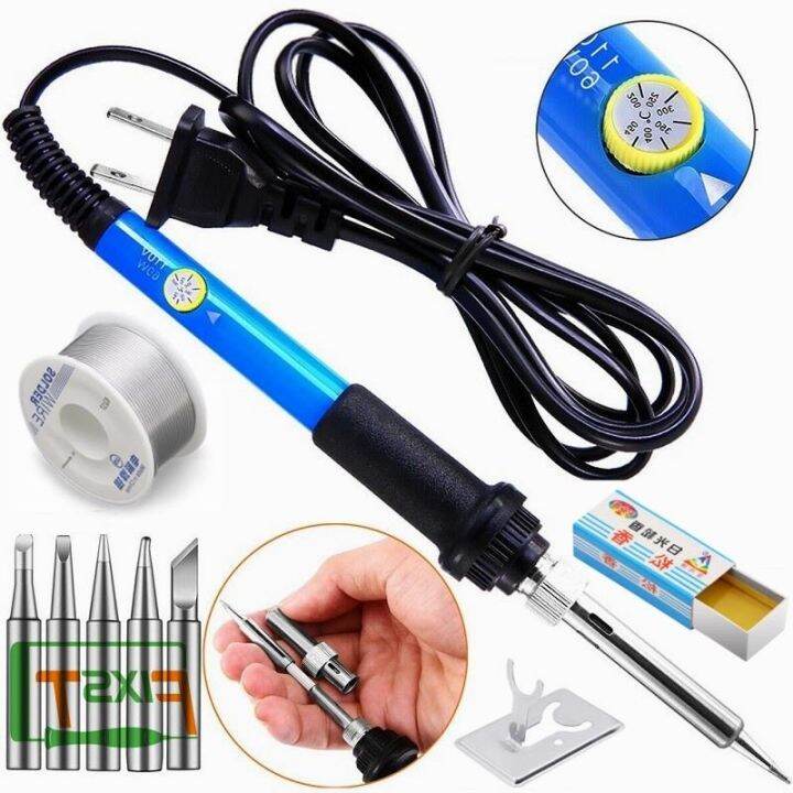 Original 220V 60W Soldering Iron Temperature Adjustable Plug | Lazada PH