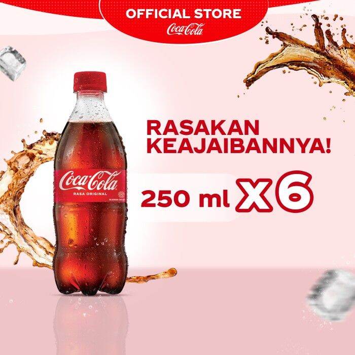 Coca-Cola Original - Minuman Soda Rasa Kola - Botol 250ml - x6 Pcs | Lazada Indonesia