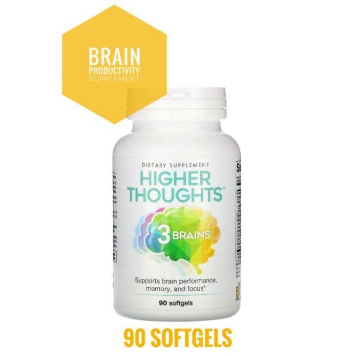 [READY STOCK] Natural Factors 3 Brains, Higher Thoughts Nootropics for ...