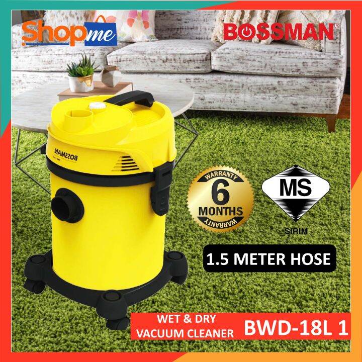 BOSSMAN 1200W 3 IN 1 WET & DRY VACUUM CLEANER BWD-18L1 | Lazada