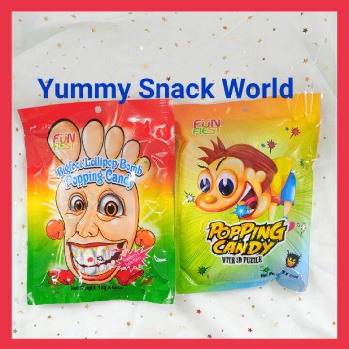 Popping Candy / Big Foot Bomb Popping Candy 6pcs per pkt (Ready Stock ...