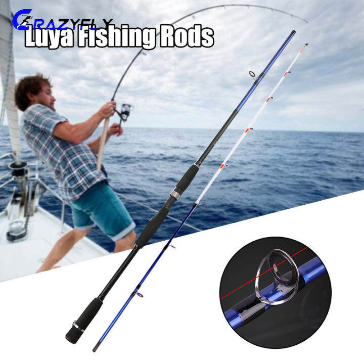 Crazyfly Carbon Fiber Offshore Boat Fishing Rod Soft Tail Sea Ocean ...