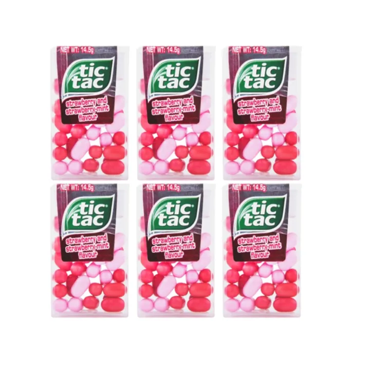 Tic Tac Strawberry Flavored Candies 14.5g - pack of 6 | Lazada PH
