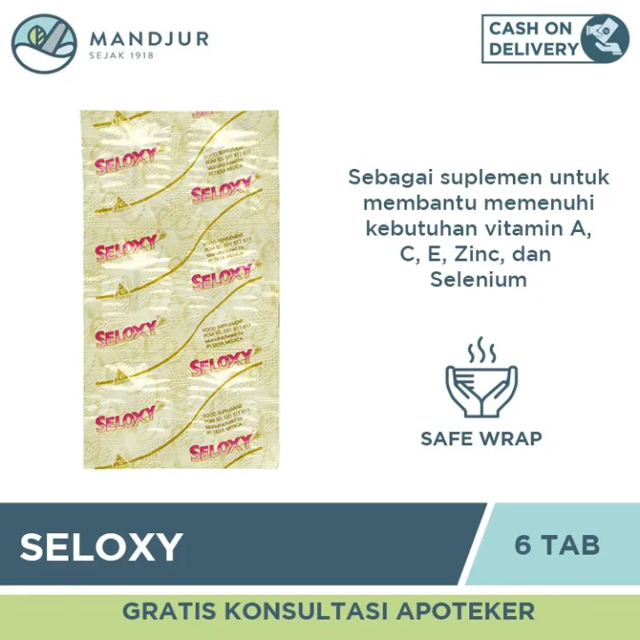 Seloxy 6 Kaplet - Vitamin A, C, E, Zinc dan Selenium | Lazada Indonesia