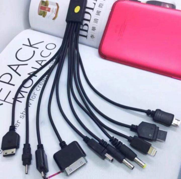 10 in 1 Octopus Cable USB Mobile Charger Muti-function Pin Charging ...