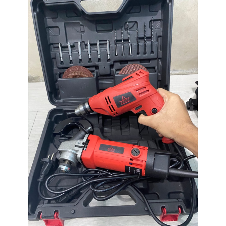 PAKET 2 ITEM Angle Grinder Mesin Grinda DAN MESIN BOR / Gurinda ...
