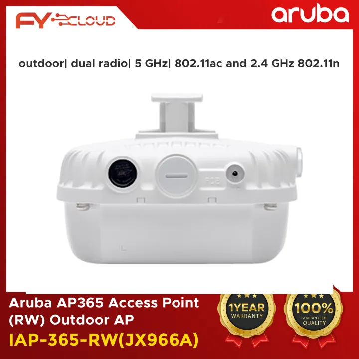 Aruba HPE JX966A - Aruba AP365 Access Point|outdoor, dual radio, 5 GHz ...