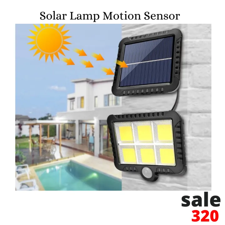 Solar Sensor Lights Outdoor, LED Split Motion Sensor Wall Light ...