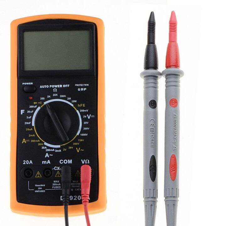1Pair 3010B Heavy Duty Multimeter Voltmeter Rubberized Test Probe Wire ...