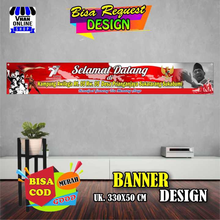 Spanduk Banner Selamat Datang, Hut RI, Spanduk Untuk Gapura, Keren Murah | Lazada Indonesia