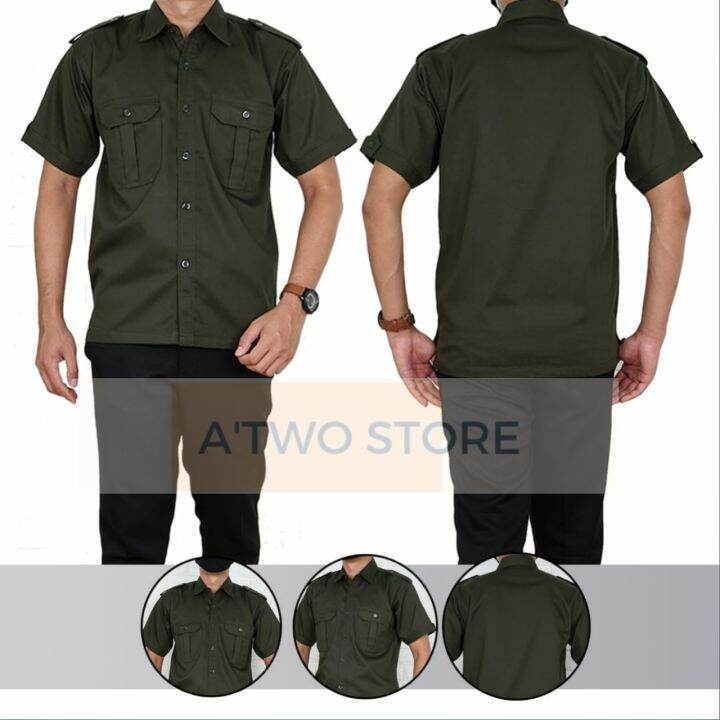 KEMEJA SERAGAM KERJA PDL/PDH ARMY ( COD ) | Lazada Indonesia