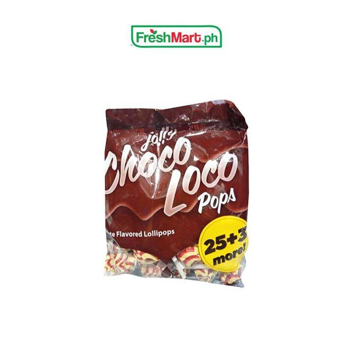 Jolly Choco Loco Pops (Lollipop) 200G (25pcs +3pcs) | Lazada PH