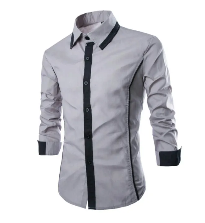 Azura.id - Kemeja Pria Lengan Panjang Alonzo Kerja Kulihan Kondangan ...