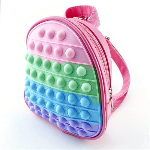 Kids Bag Fidget Toys Squishy Anti Stress Reliever Simple Dimple Push ...