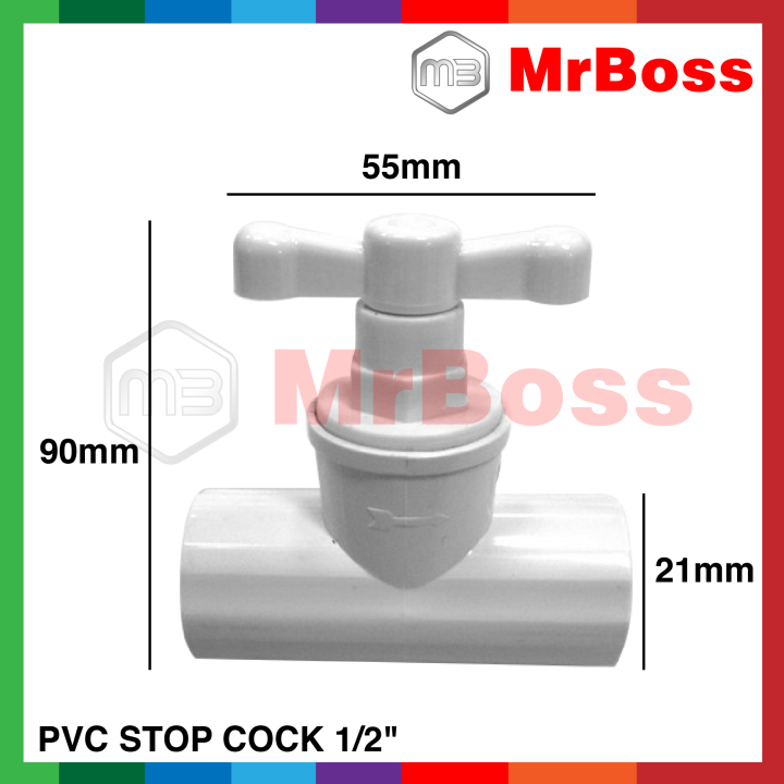 1/2“ (15mm) POWER PVC Stopcock | Stopkok Plastik FREE WHITE TAPE!! | Lazada