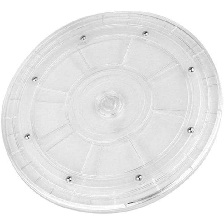Clear Acrylic Turntable Kitchen Spice Holder 360-Degree Rotating ...