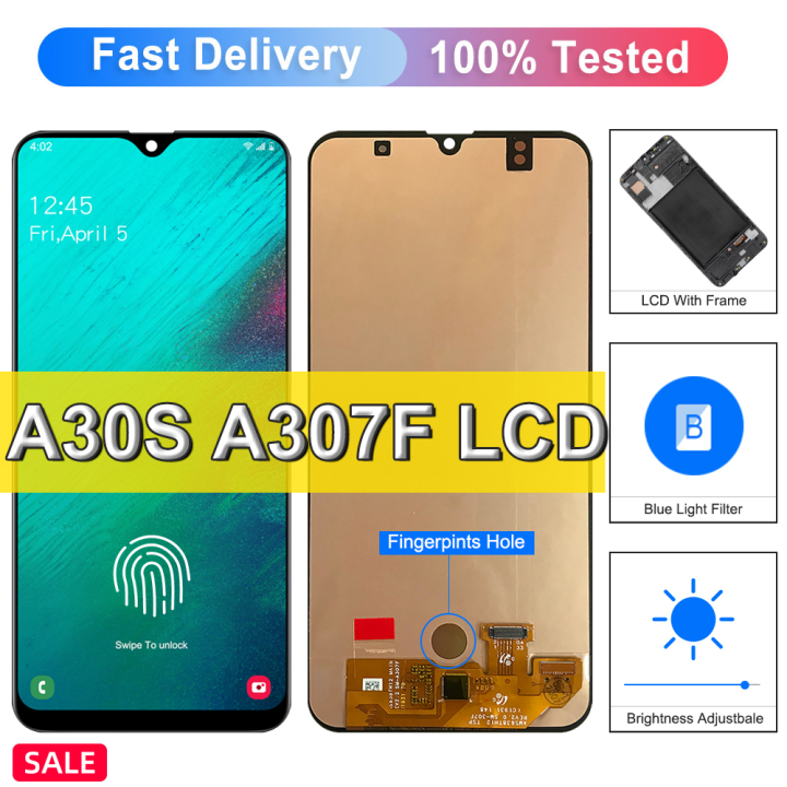 6.4" Original /Super AMOLED/ TFT For Samsung Galaxy A30s A30S A307F A307FN LCD Display Touch ...