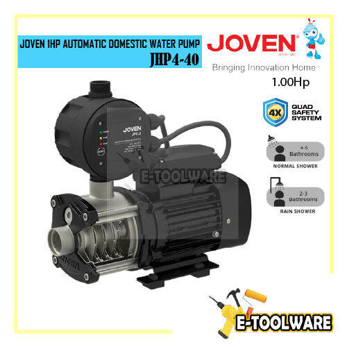 Joven JHP4-40 Automatic Domestic Water Pump (1.00HP) | Lazada